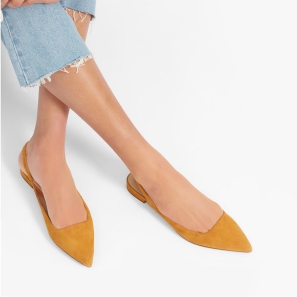 Everlane | Shoes | Everlane The Editor Slingback Mustard Pointed Toe ...